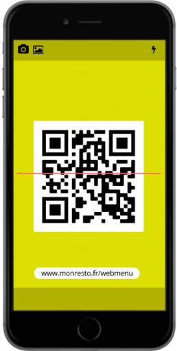 WebMenu - un QR Code à flasher pour choisir son menu en ligne